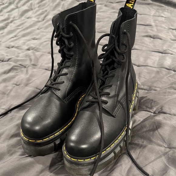 Dr. Martens | Shoes | Dr Martens Audrick 8 Eye Boot Black 85 | Poshmark